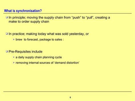Supply Chain Synchronisation Ppt