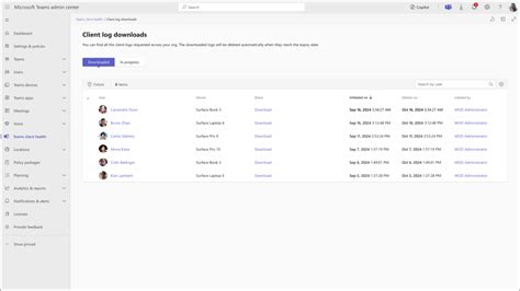 Remotely Collect Diagnostic Logs From Teams Clients