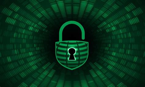 Premium Vector Padlock Cyber Security Future Technology