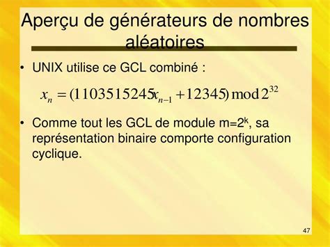 Ppt Génération De Nombres Aléatoires Powerpoint Presentation Free