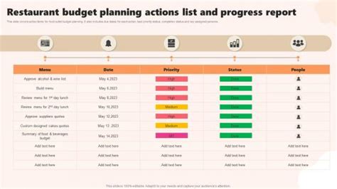 Action Item Table Slide Team