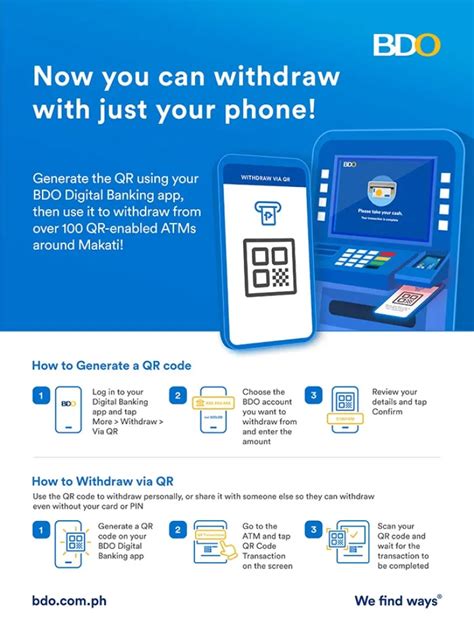 How To Do Qr Code Based Withdrawals At Bdo Atms In Manila