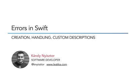 Errors In Swift Youtube