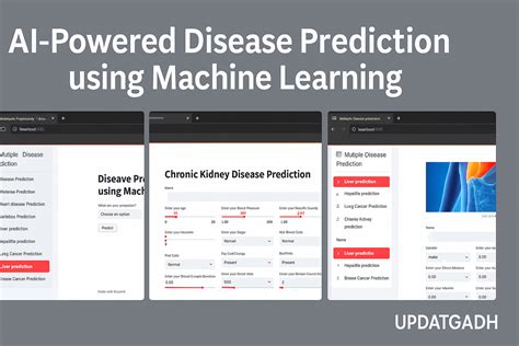Disease Prediction Web Application Using Machine Learning