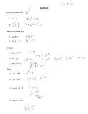 Master Logarithmic And Exponential Forms Simplify Evaluate Course Hero