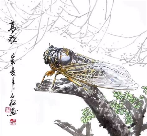 蝉怎么画简单 花怎么画简单好看 简单画画图片大全 第10页 大山谷图库