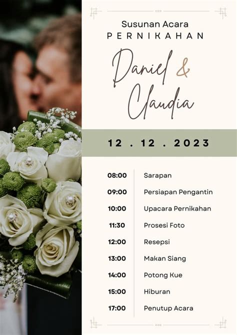 Gratis Contoh Program Acara Terbaik Canva