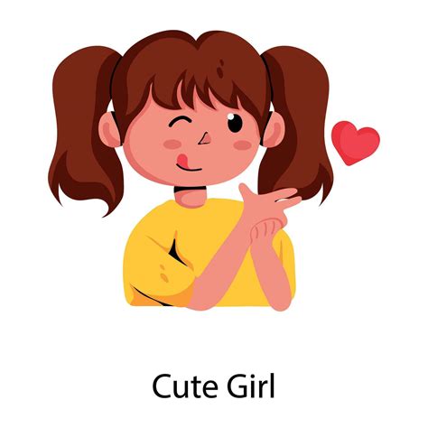 Trendy Cute Girl 36172438 Vector Art At Vecteezy