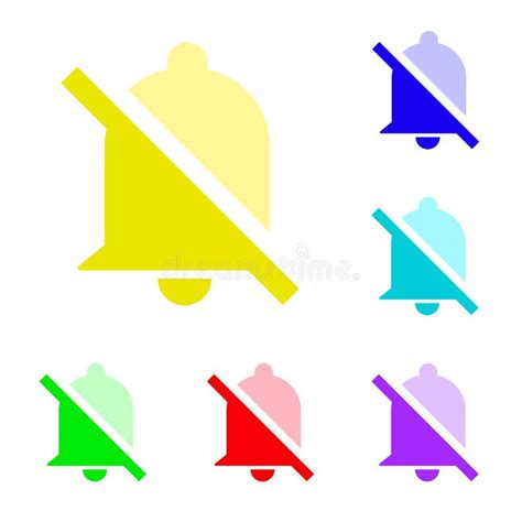 Disable Alarm Icon Vector Isolated On White Background Disable Alarm Sign Line And Outline