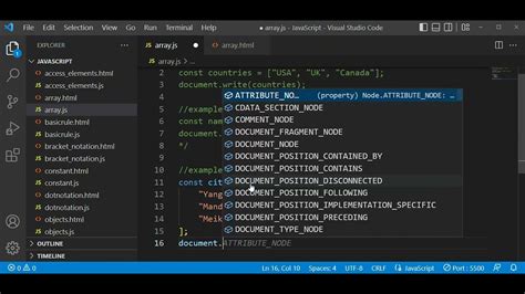 Lesson 13 Javascript Array Youtube