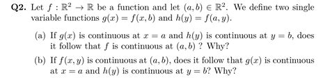 Q2 ﻿let Fr2→r ﻿be A Function And Let Abinr2 ﻿we