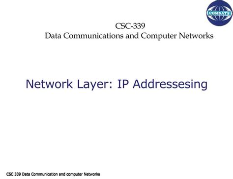 Lecture 19 And 20 Ip Addressingpptx