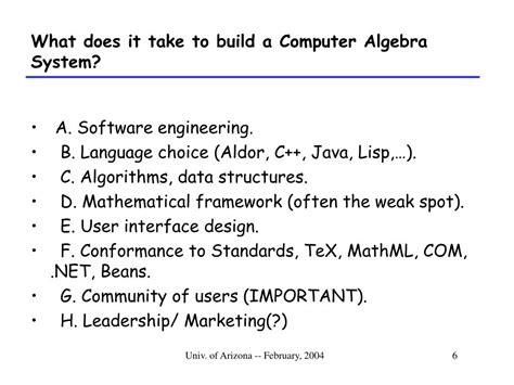 Ppt Computer Algebra Systems Are We There Yet Powerpoint