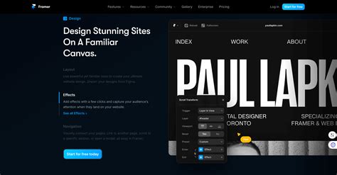 Framer 一个功能强大且易于上手的网站设计平台官网用户可以快速高效地设计和发布专业的网站 爱搜ai工具资源导航站