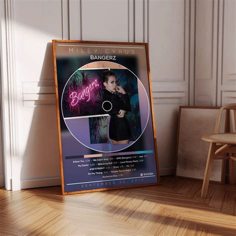 Onimhouse Poster Miley Cyrus Poster Bangerz Poster Album Poster