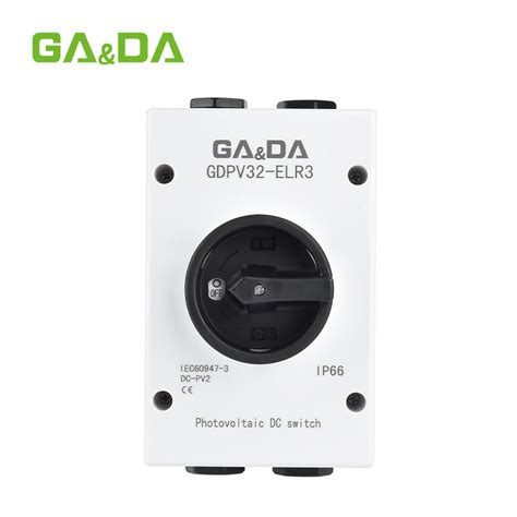 1000v Dc Solar Pv Isolator Switch Rotating Handle Disconnector Pv Isolator Switch And Dc