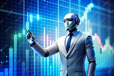 Premium Photo Robot Business Finance Data Analytics Graph Chart