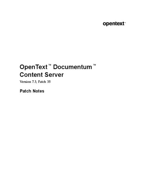 Documentum Content Server 73 Patch Notes Pdf Transport Layer Security Java Programming