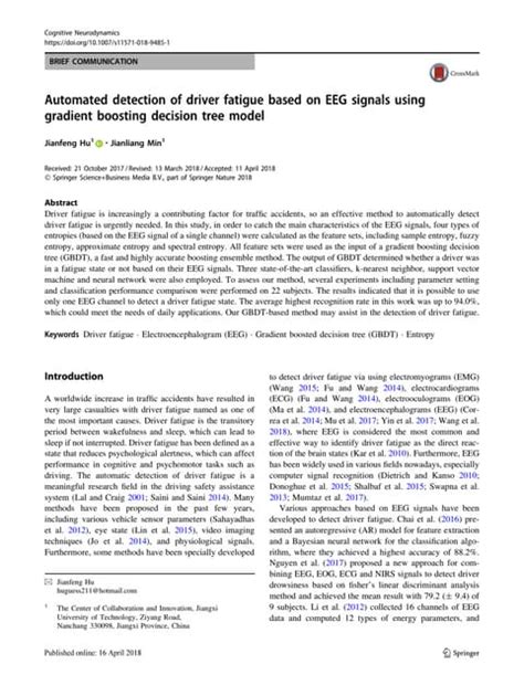 Automated Detection Of Driver Fatigue Based On Eeg Signals Using