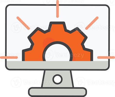 Computer Setting Icon 33026603 Png