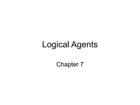 Propositional Logic In Artificial Intelligence Ppt