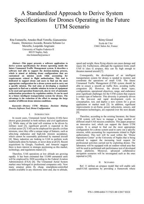 Solution A Standardized Approach To Derive System Specifications For