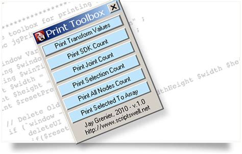 Get Scene Data With Maya Print Toolbox