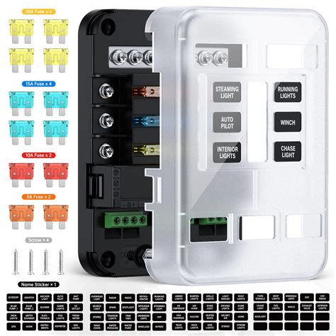 Snapklik Com 6 Way Fuse Block ELECTOP 12V Blade Fuse Box