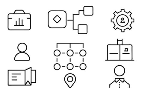 Premium Vector Project Management Line Icons Set Project Management Outline Icons With