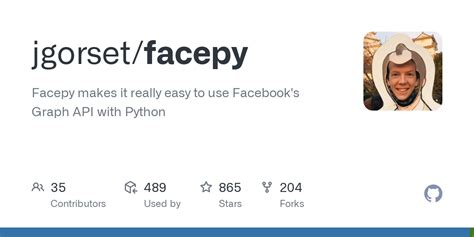 Github Jgorsetfacepy Facepy Makes It Really Easy To Use Facebooks