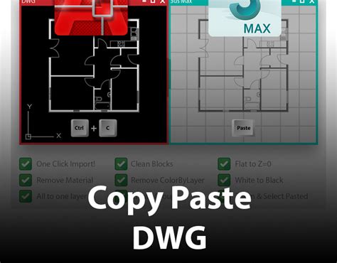 copy paste dwg useful 3dsmax script behance