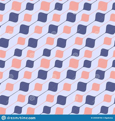 Bead On A String Abstract Art Seamless Pattern Purple Pink Textile Design And Decoration Stock