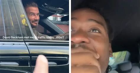 Los Aficionados Al F Tbol Se Vuelven Locos Al Ver A David Beckham En El Tr Fico Tribuna Com
