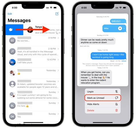Mark Messages As Unread Edit Messages Or Even Undo Sending A Message And More In IOS S E A