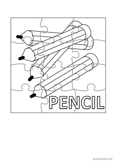 Puzzle Classroom Objects English Esl Worksheets Pdf And Doc