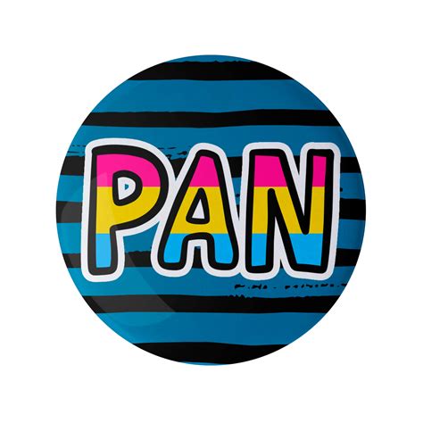 Pansexual Pan Pin Button That Queer Card Co