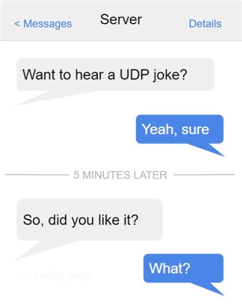 Basically How UDP Works ProgrammerHumor