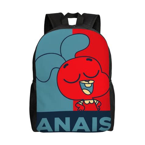 Amazing World Of Gumball Backpack Cute Anime Large Capacity Multifunction Backpacks Lightweight