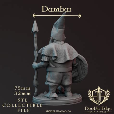 3d Printable Dambar By Double Edge Miniatures