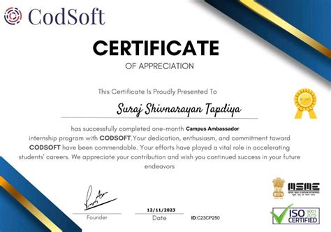 suraj t on linkedin codsoft campusambassador