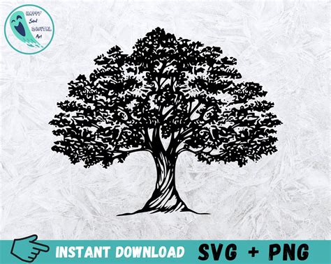 Oak Tree SVG Tree Svg Big Tree Svg Oak SVG Outdoor SVG Tree Svg Bundle Tree Clipart Bundle