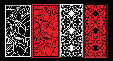 Decorative Wall Panel Set Chinese Mdf Cnc Router Laser Cutting Pattern Design For Mdf Wood