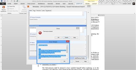 Error While Laserfiche Metadata Saving From Ms Office Laserfiche Answers