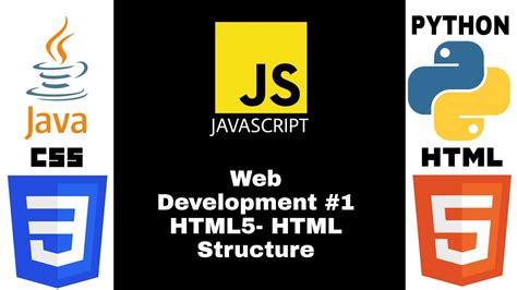 Web Development 1html 5 Html Structure Youtube