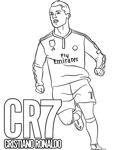 Cristiano Ronaldo Coloring Page A Photo On Flickriver