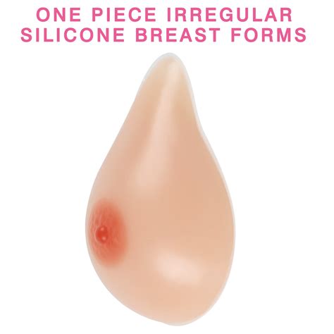 One Piece D Cup Side Silicone Breast Forms Irregular