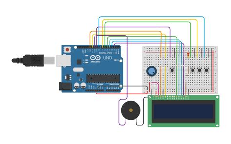 Circuit Design Alarm Clock Tinkercad