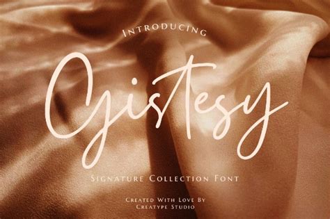 Introducing Gistesy Font The Versatile Classy Signature Font