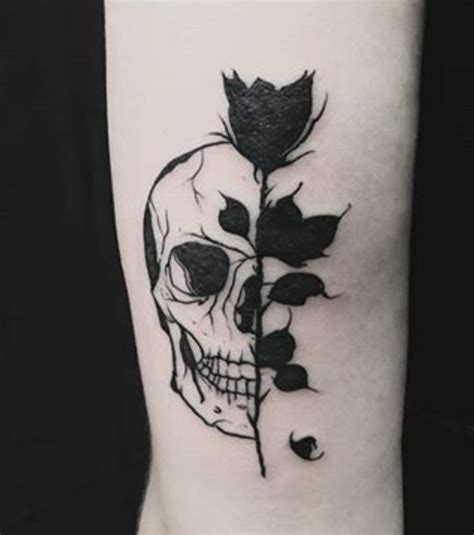 Pin By Cleopatra Marie On Possible Tat Ideas Floral Skull Tattoos