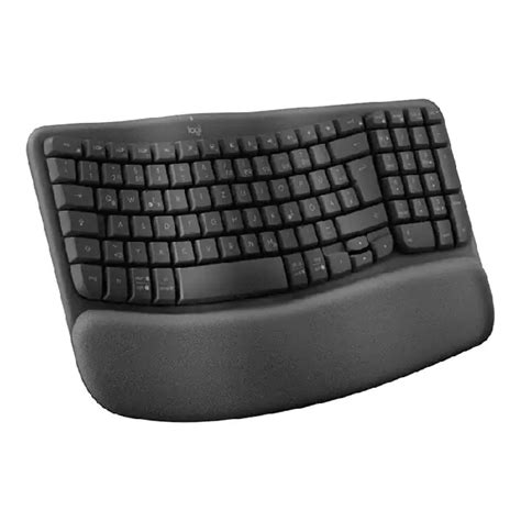 Logitech Wave Keys Wireless Ergo Keyboard Graphite